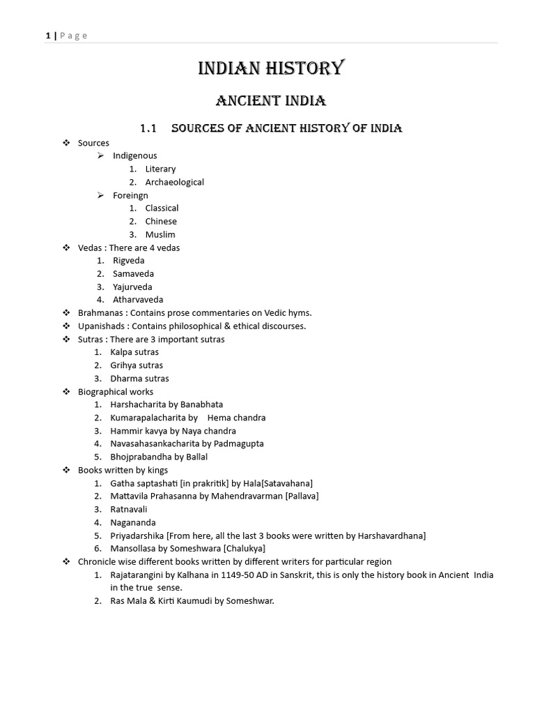 Ancient Indian Literary Sources | PDF | Vedas | Sutra