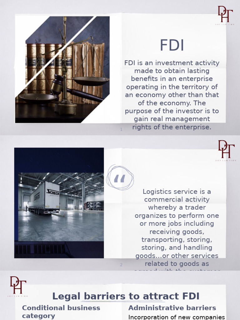 PP Legal Barriers in Attracting Fdi in The Logistics Industry in ...