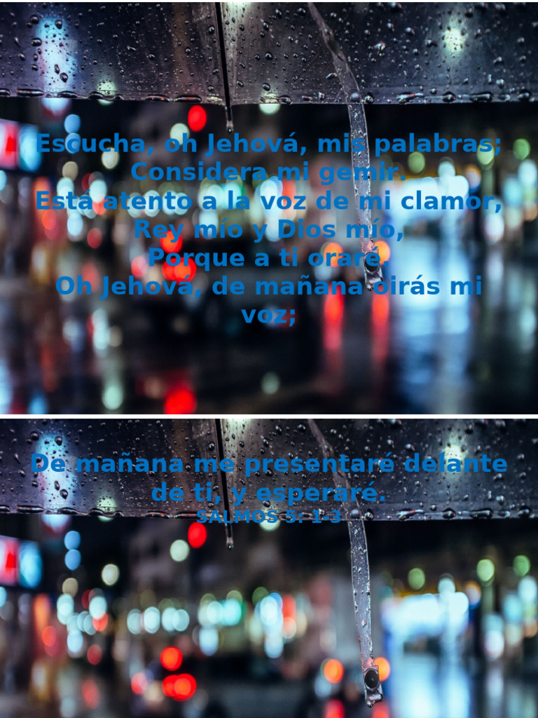 Oración y clamor en Salmos 5:1-3 | PDF