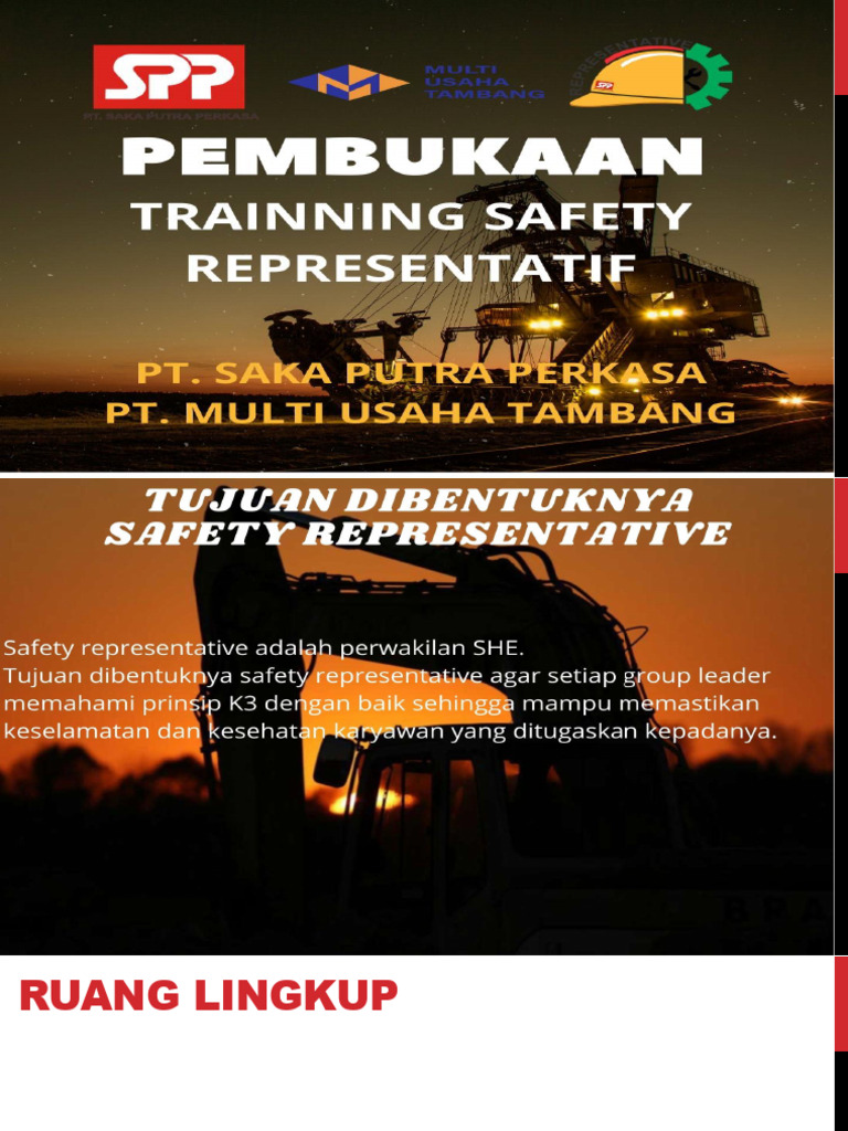 Tugas dan Tanggung Jawab Safety Representative | PDF | Teknologi & Rekayasa