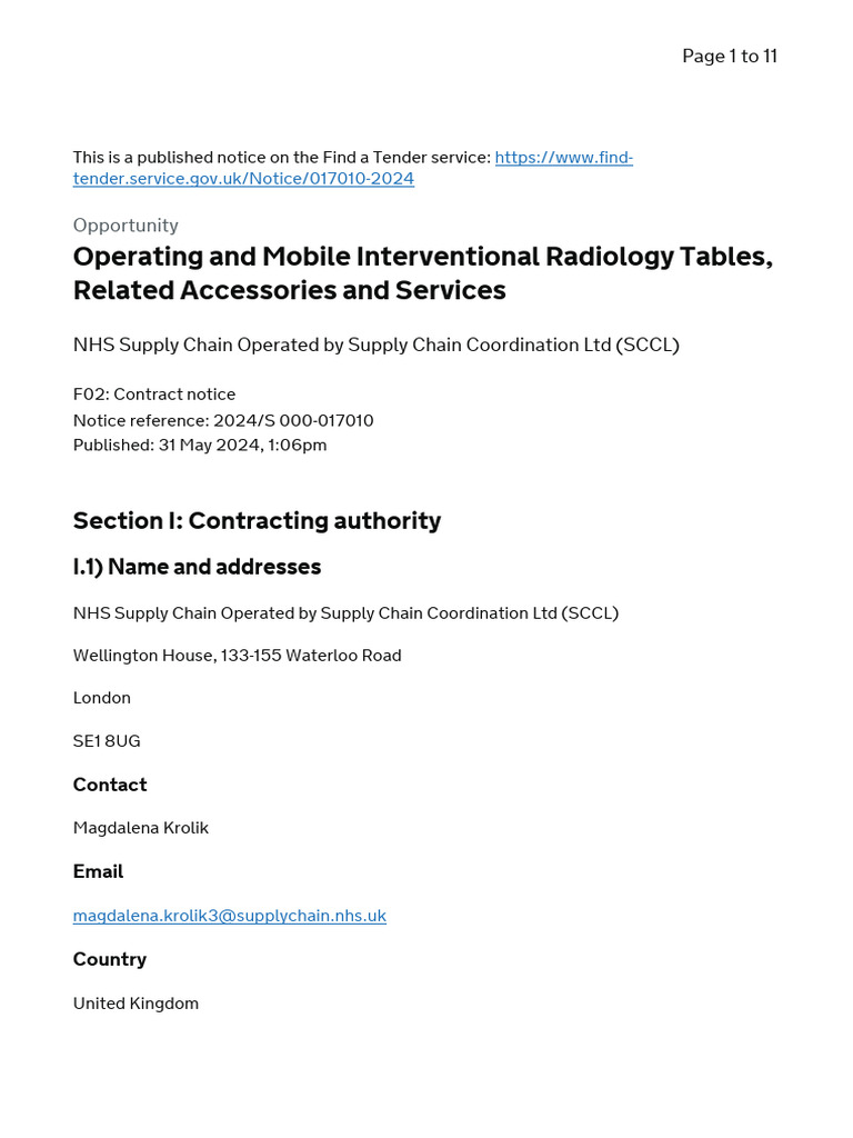Operating and Mobile Interventional Radiology Tables, Related ...