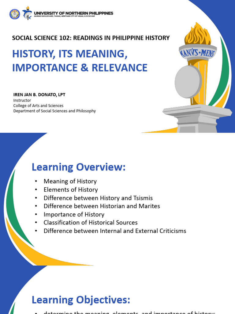 History, Meaning, Significance and Importance | PDF | Social Science ...