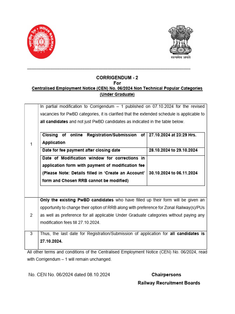 Corrigendum - 2 For CEN 06-2024 | PDF