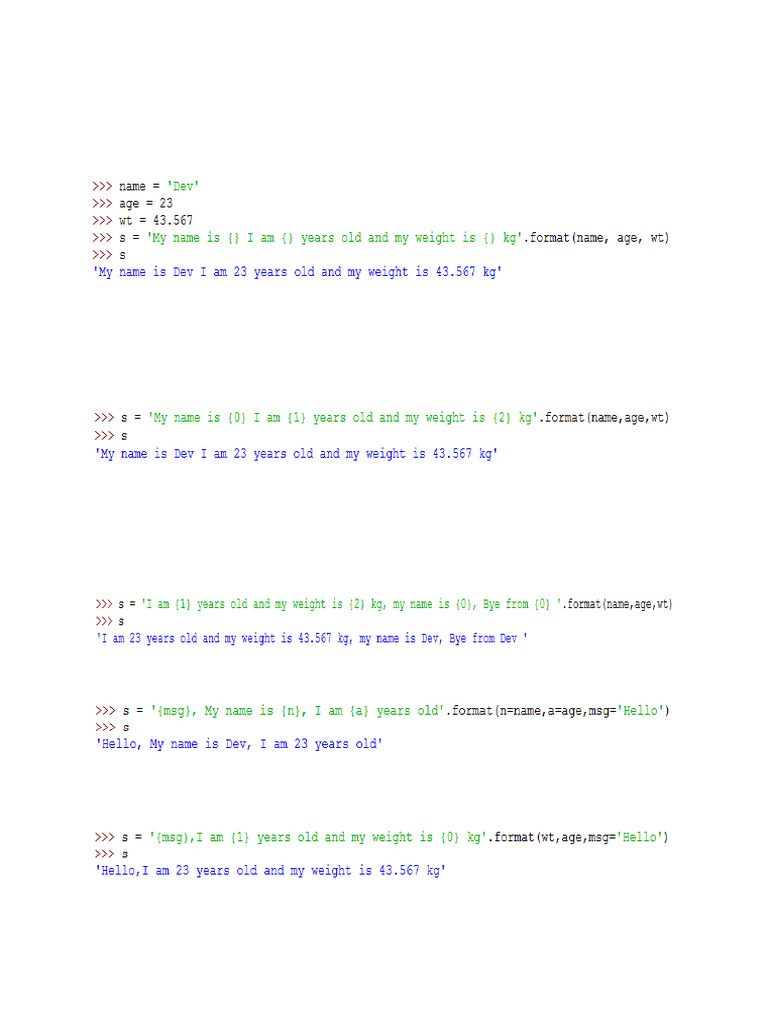 Document_format() | PDF | Parameter (Computer Programming) | Computing