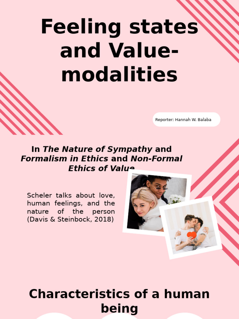 Feeling States& Value-Modalities | PDF | Philosophy