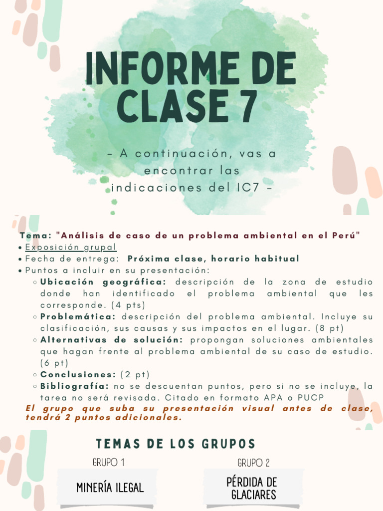 ECO PD7 - 2024 1 Problemas Ambientales | PDF