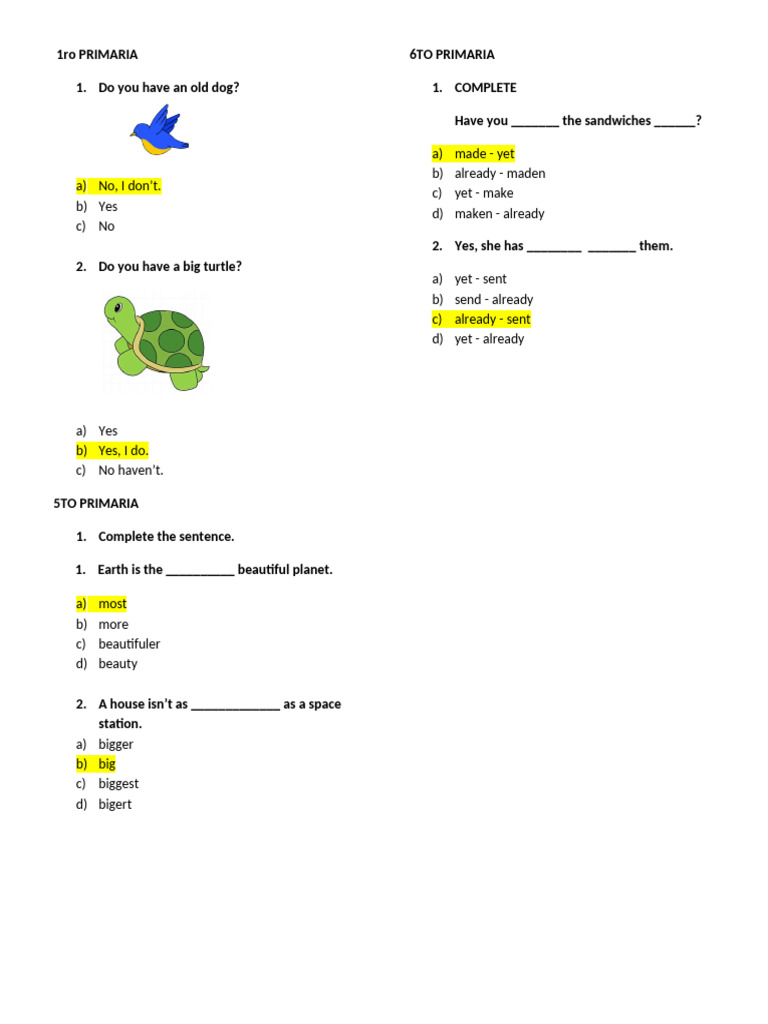 Simulacro Inglés - 2024-3 | PDF