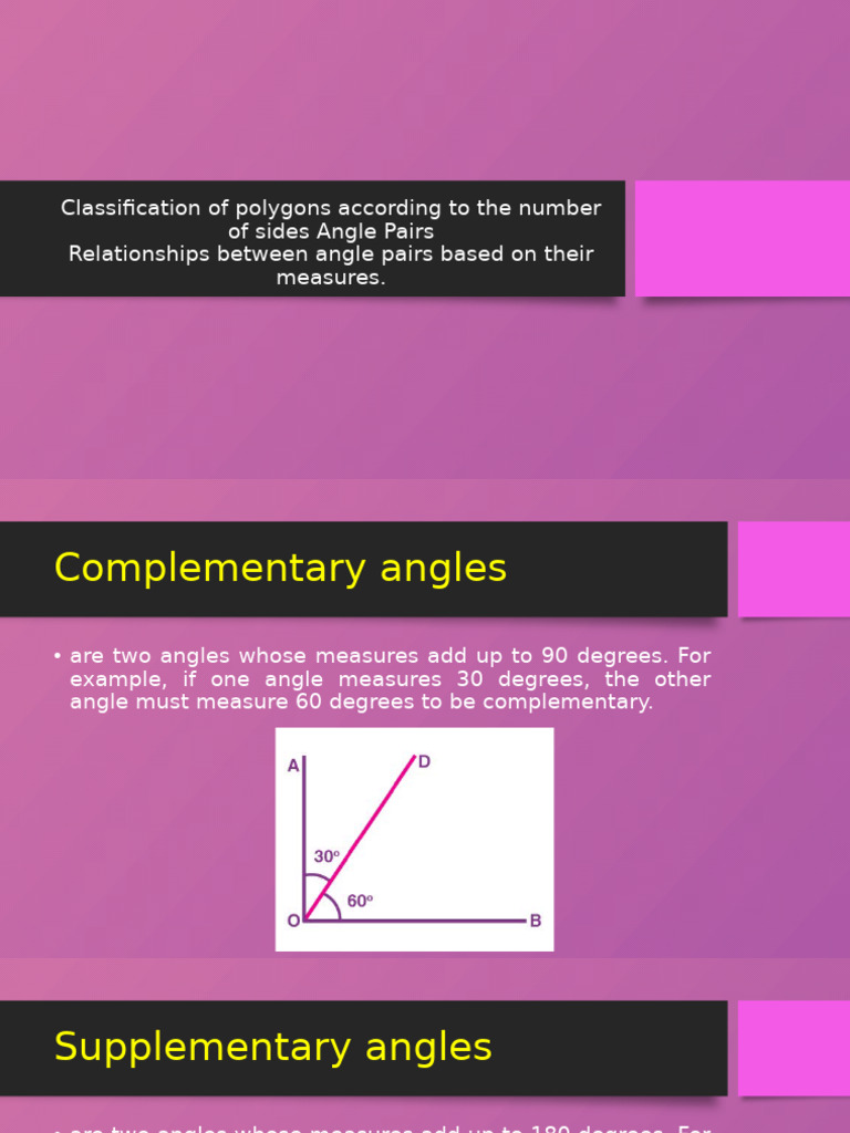 Classification of Polygons According To The Number of | PDF
