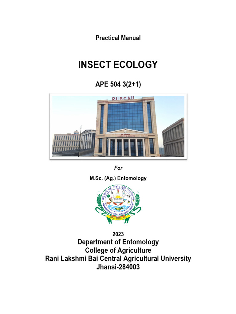 Insect Ecology | PDF | Radar