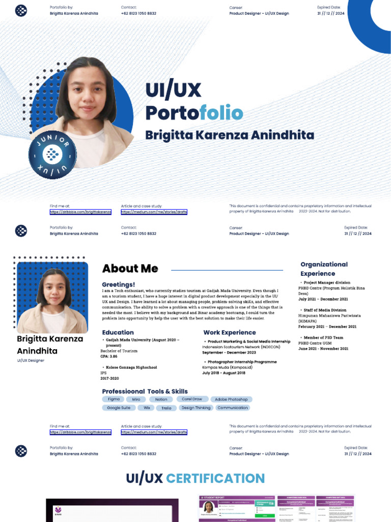 Portofolio UIUX Brigitta Karenza-Dikompresi | PDF | Usability | Systems Engineering