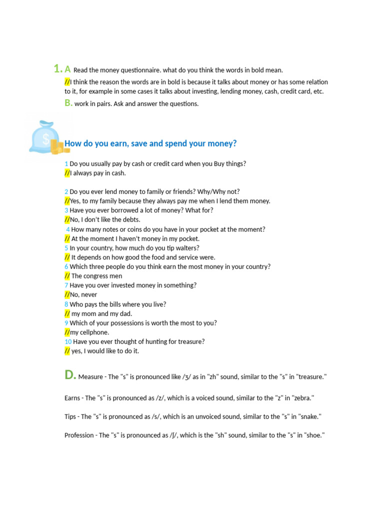 activity english unit 8 | PDF