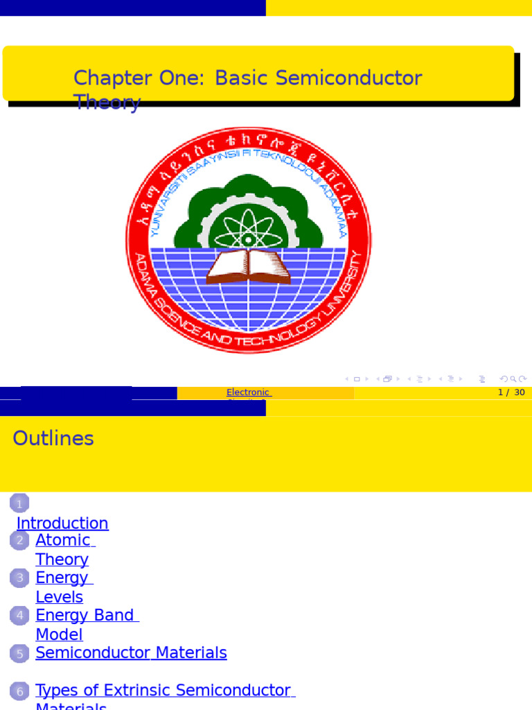 Chapter-1 | PDF | Semiconductors | P–N Junction