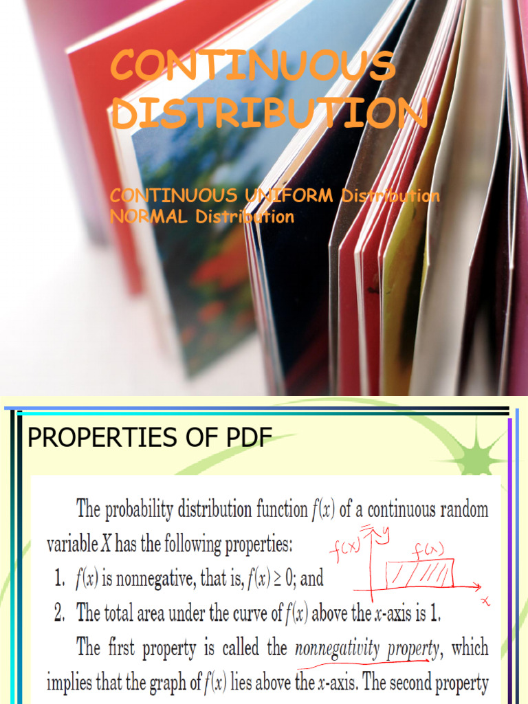 Continuous and Normal Distribution | PDF | Normal Distribution ...