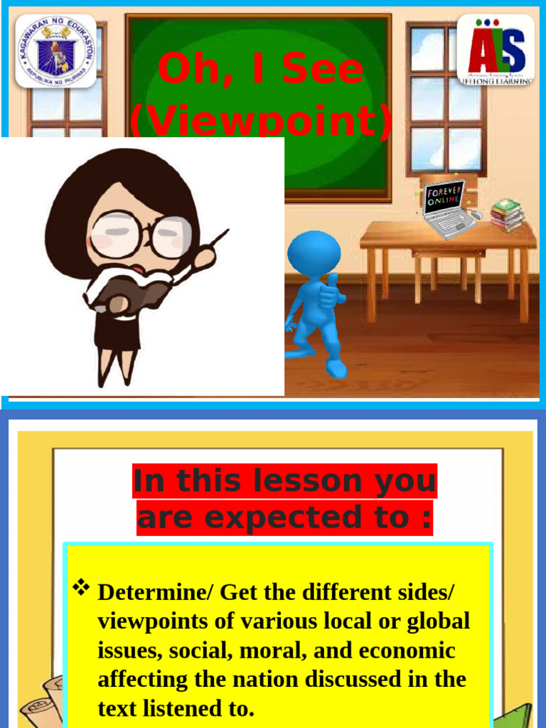 LS1 Eng. PPT-JHS (Oh, I See (Viewpoint) ) | PDF | Career & Growth | Self-Improvement