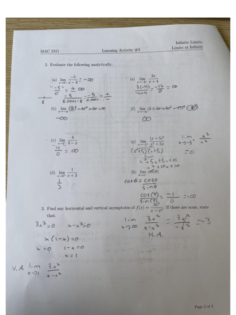 Calculus 1 Lesson 3 | PDF