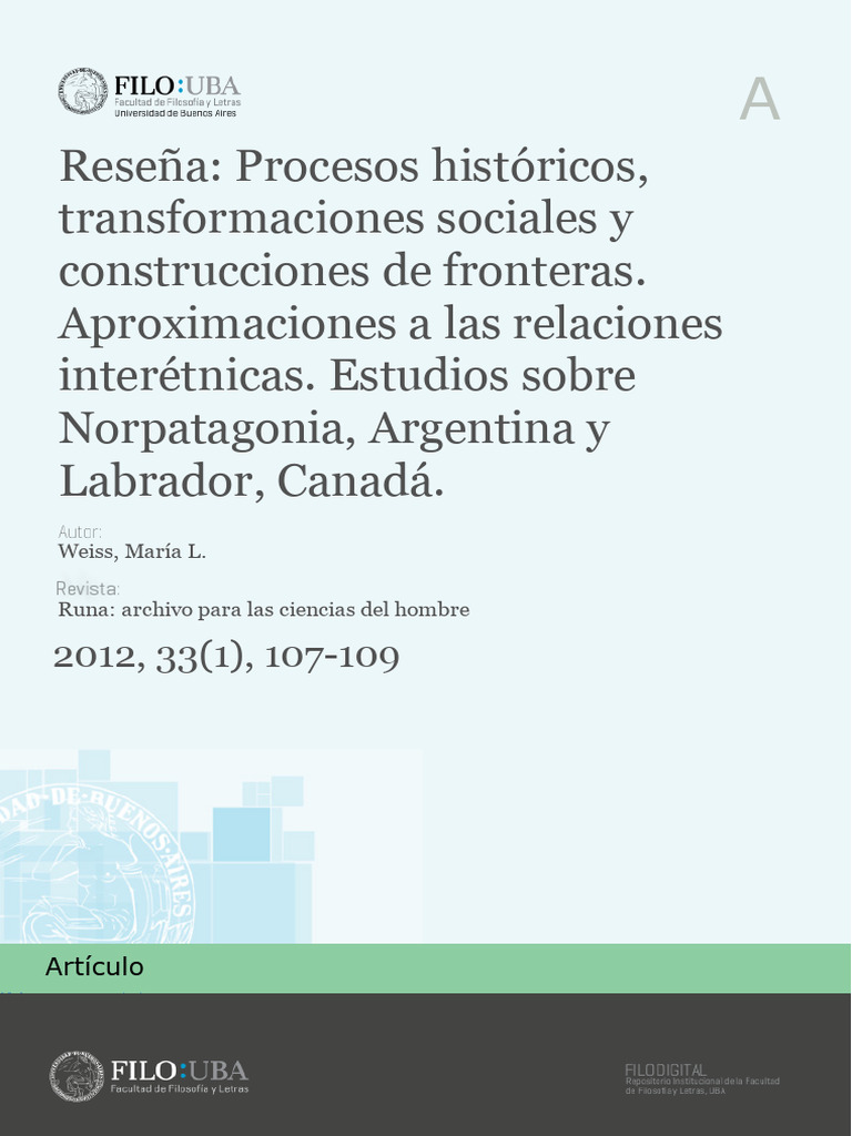 Uba Ffyl ICA A Runa 33-01 107-109 | PDF | Desigualdad social | Discriminación y relaciones raciales