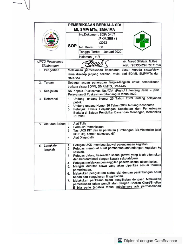 Pemeriksaan Berkala | PDF