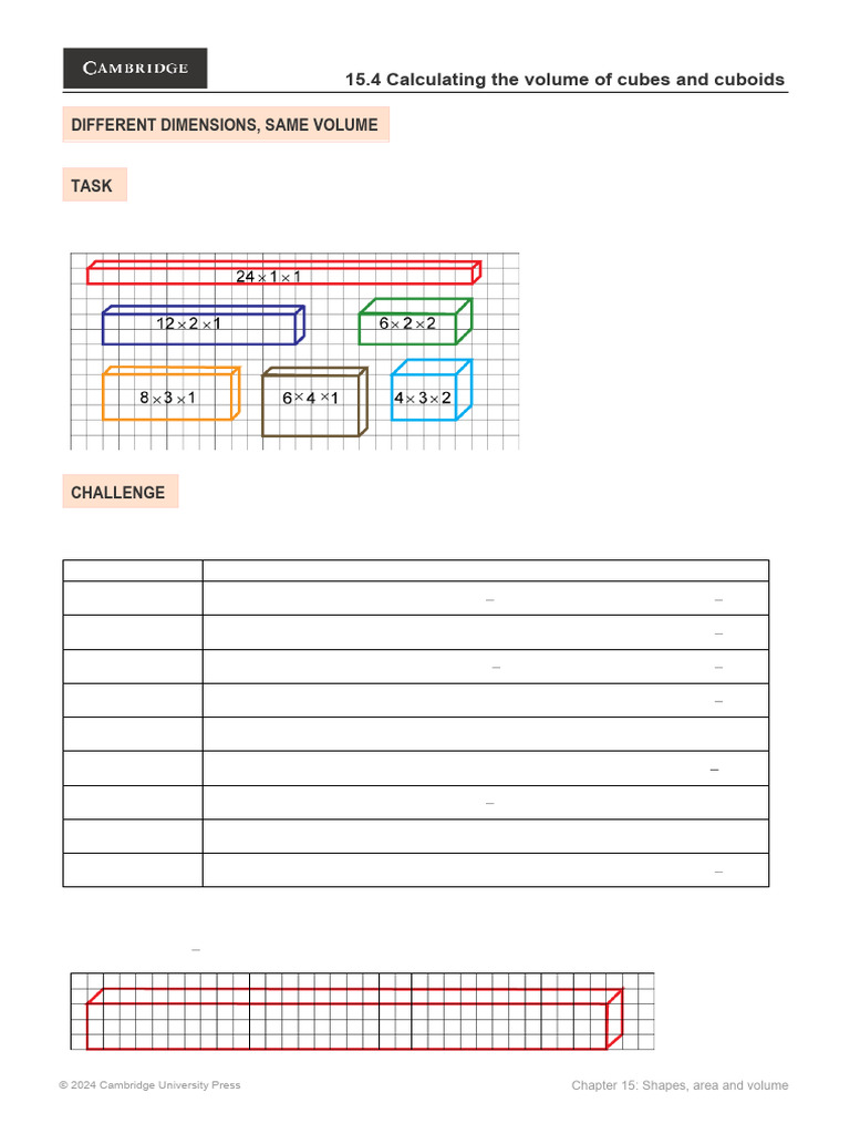 Unit 15.4 Different-dimensions-same-volume-SOLUTIONS | PDF | Volume ...