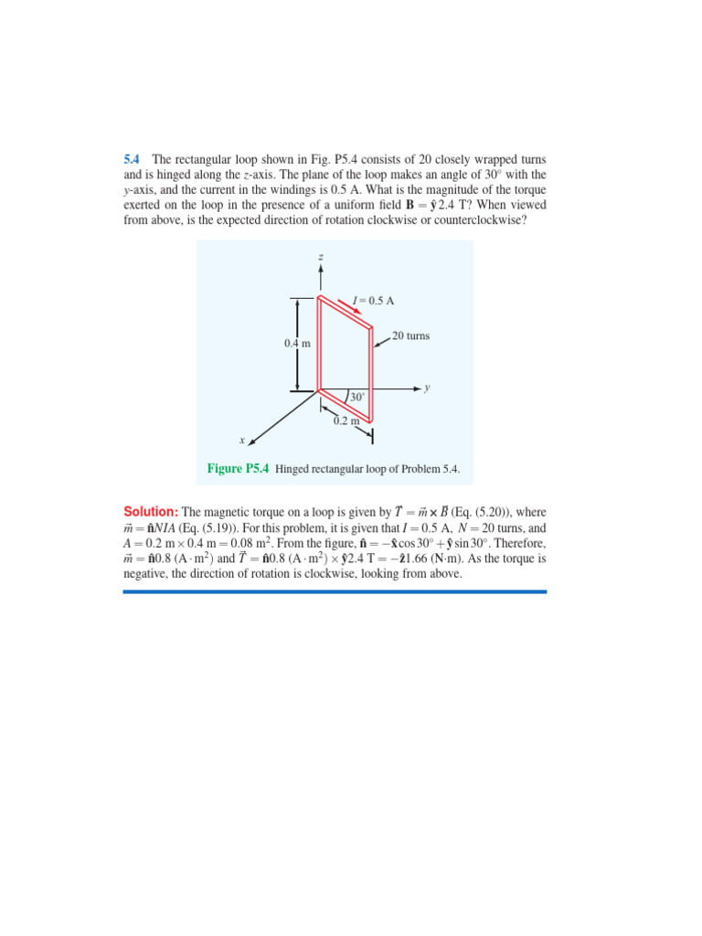 Solution:: Figure P5.4 | PDF
