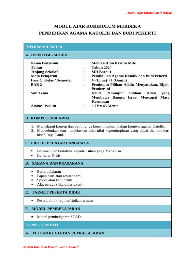 Modul Ajar Pak | PDF
