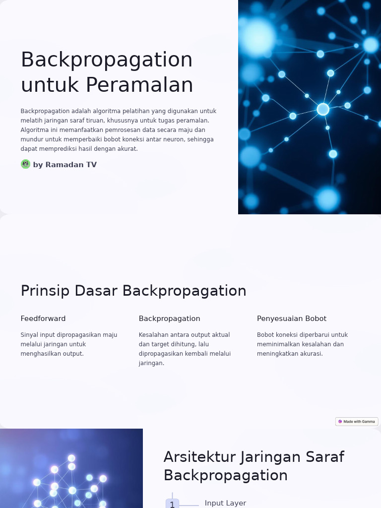 Backpropagation Untuk Peramalan | PDF