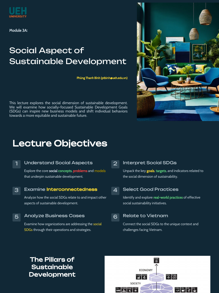 Module 3A Social Aspect of Sustainable Development SDGs 1 4 | PDF ...