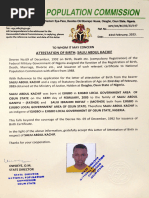 CAC Form 7: First Directors' Details | PDF | Email | Government Information