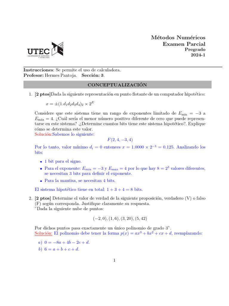 2024 Parcial | PDF | Matemáticas | Ciencia computacional