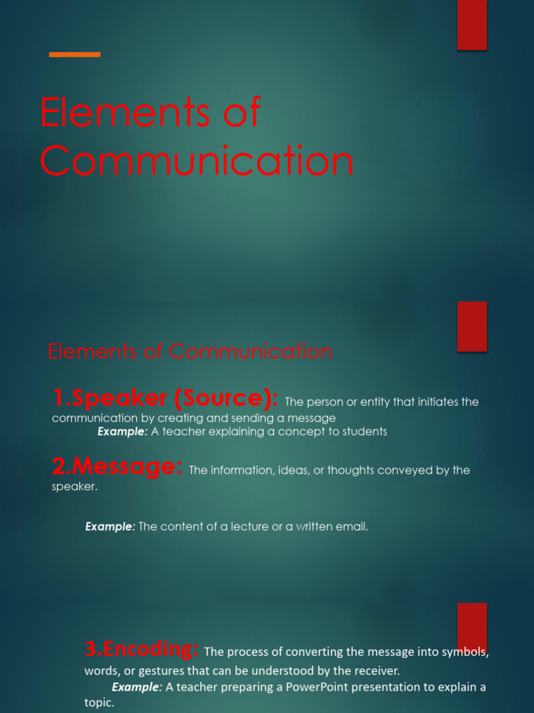 OC-Q1W2 Elements of Communication | PDF | Nonverbal Communication ...