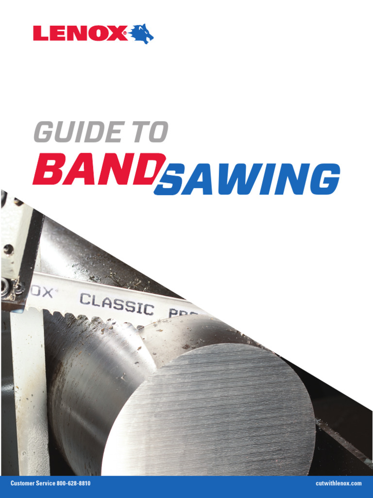 Comprehensive Band Sawing Guide | PDF | Blade | Mechanical Engineering