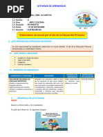 3° Sesión Día 5 Art Elaboramos Adornos para Decorar Nuestra Aula Unidad ...