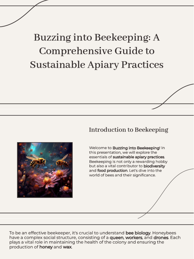 Slidesgo Buzzing Into Beekeeping A Comprehensive Guide To Sustainable Apiary Practices ...