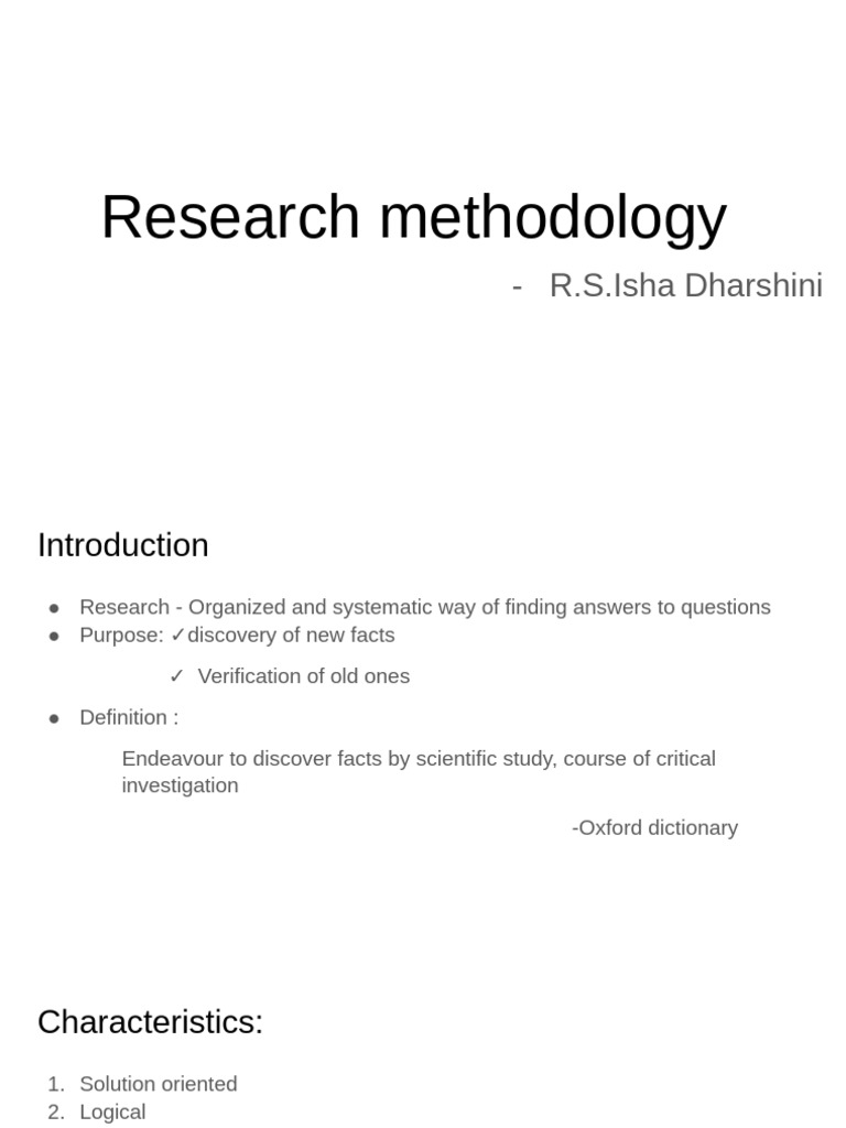 Research Methodology | PDF | Sampling (Statistics) | Survey Methodology
