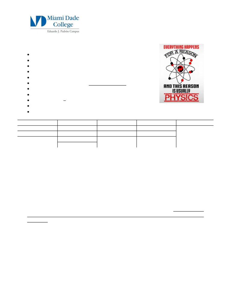 Dr. Mendez - Syllabus - PHY2048-Ref 3634 | PDF | Force | Classical Mechanics