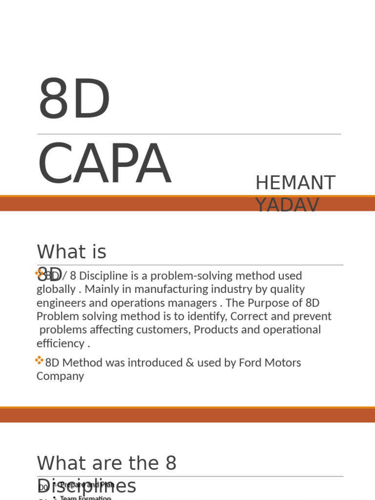 8D PPT-5 | PDF | Systems Thinking | Quality