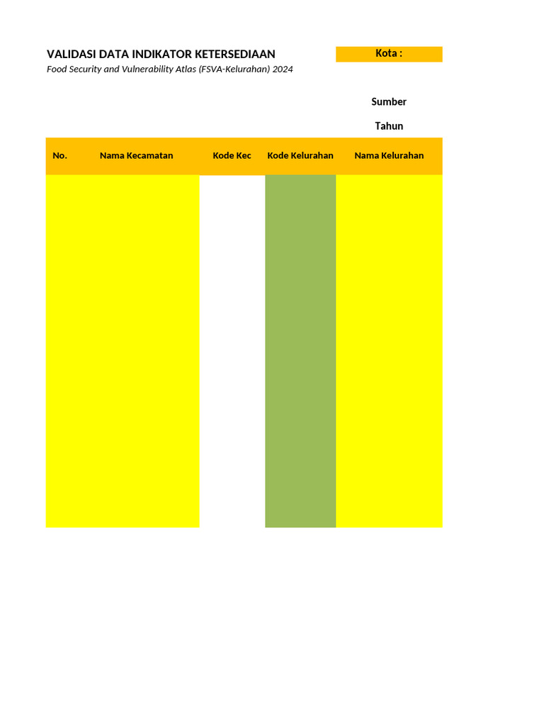 Form Validasi Data Dan Hitung Indikator Ver - Hs5 2024 | PDF