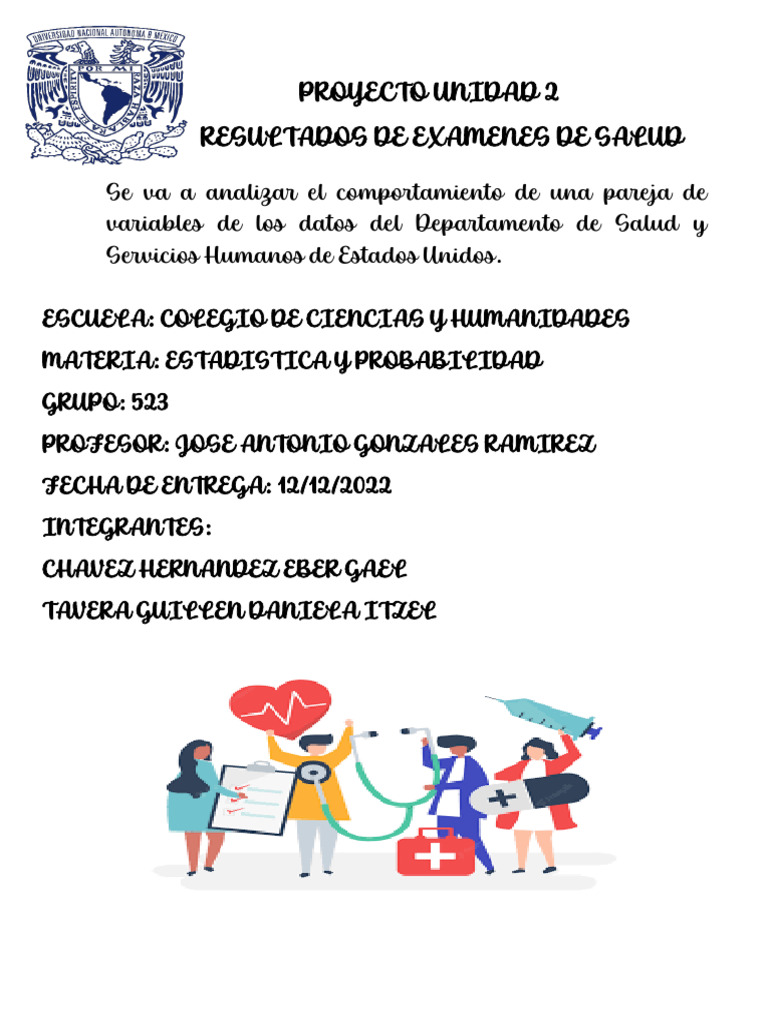 Proyecto Unidad 2 Estadistica | PDF | Relaciones personales, crianza y desarrollo personal