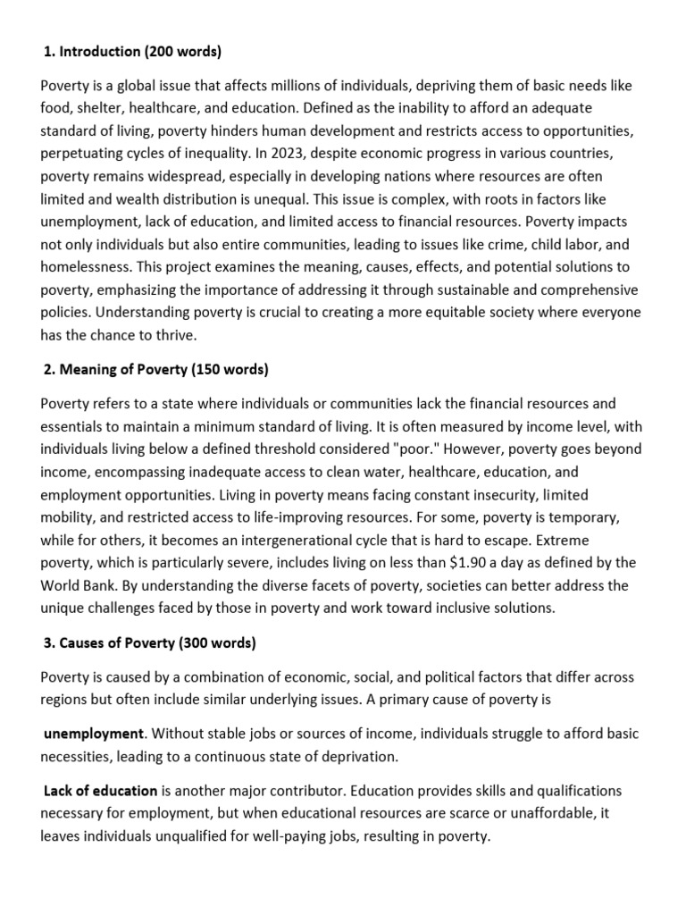 sewa project | PDF | Poverty | Poverty & Homelessness