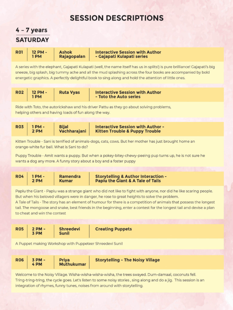 VJLF Session Description | PDF