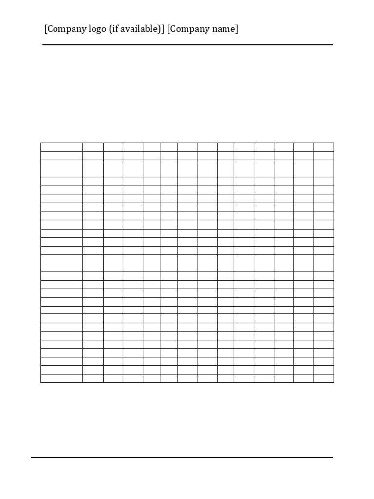 Master Sanitation Cleaning Schedule Template | PDF