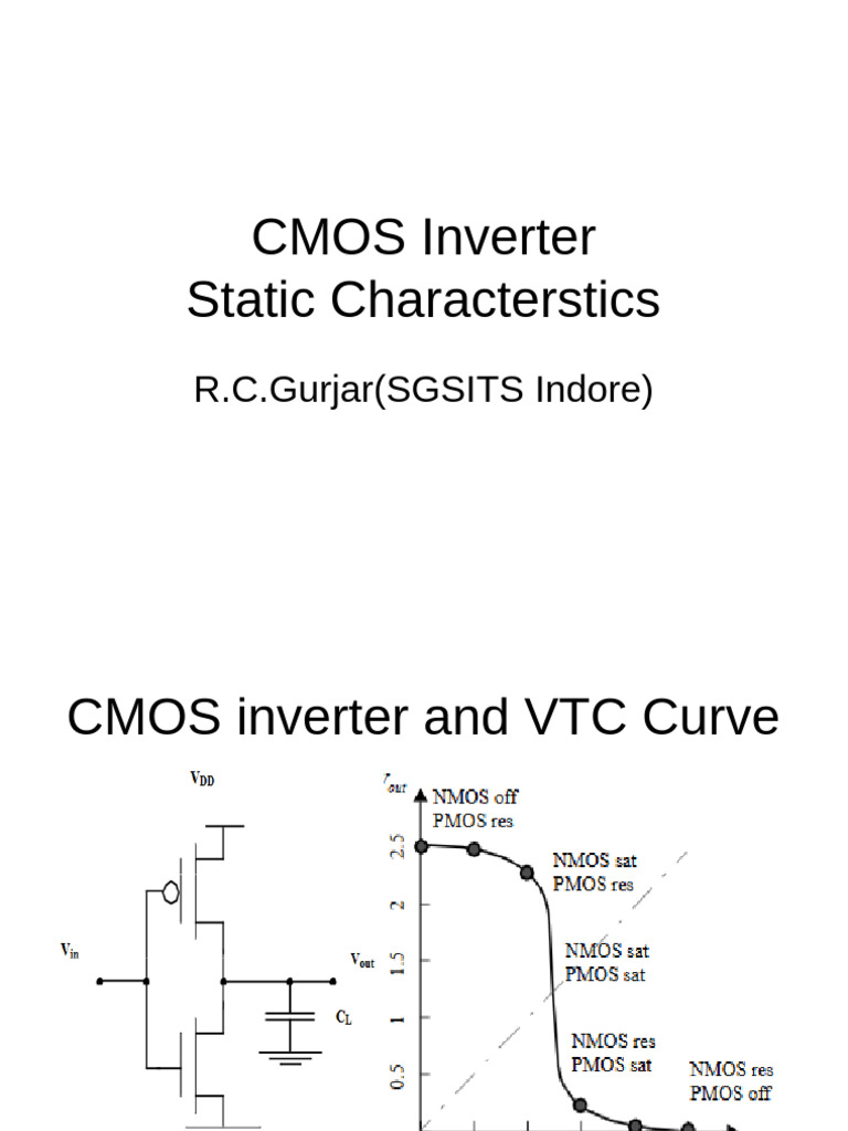 CMOS Inverter Characteristics and Analysis | PDF | Science ...