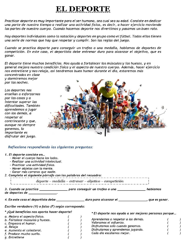 Lectura #5 EdA 5 El Deporte | PDF