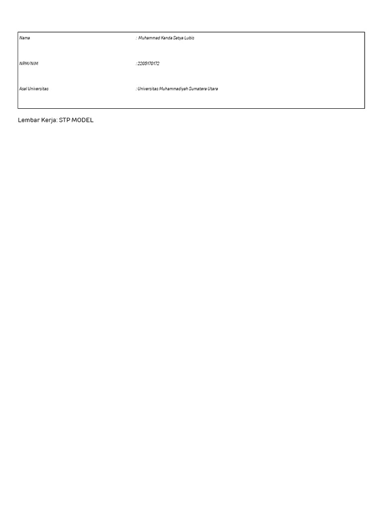 Strategi STP untuk SewaAula | PDF