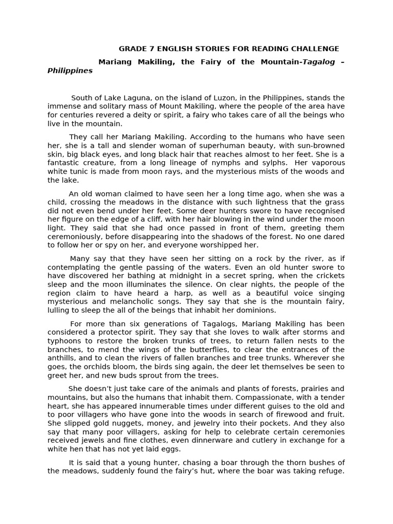 g7 English Stories For Reading Challenge For Sharing | PDF | Courtroom | Knitting