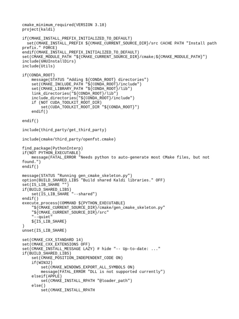 CMake Lists | PDF | Operating System Technology | Operating System Families