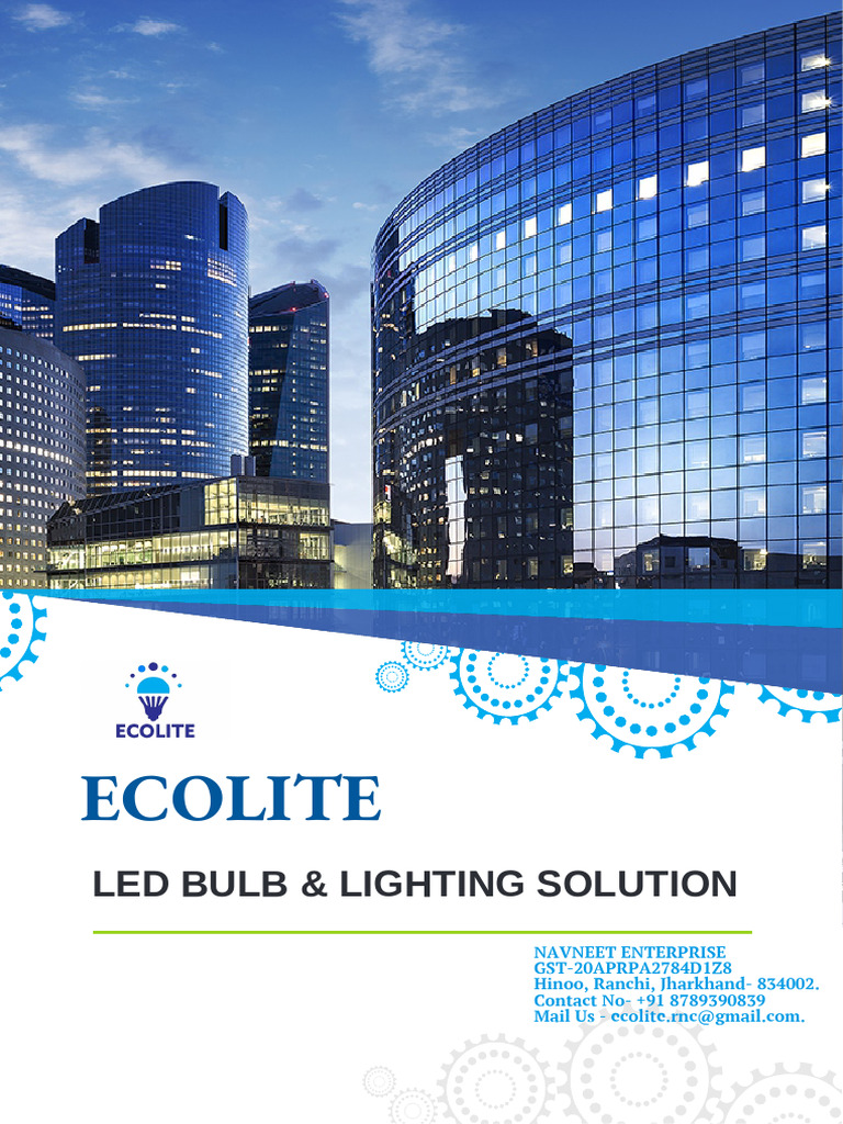 Ecolite Brochure 01.08.2022 | PDF | Equipment | Lighting