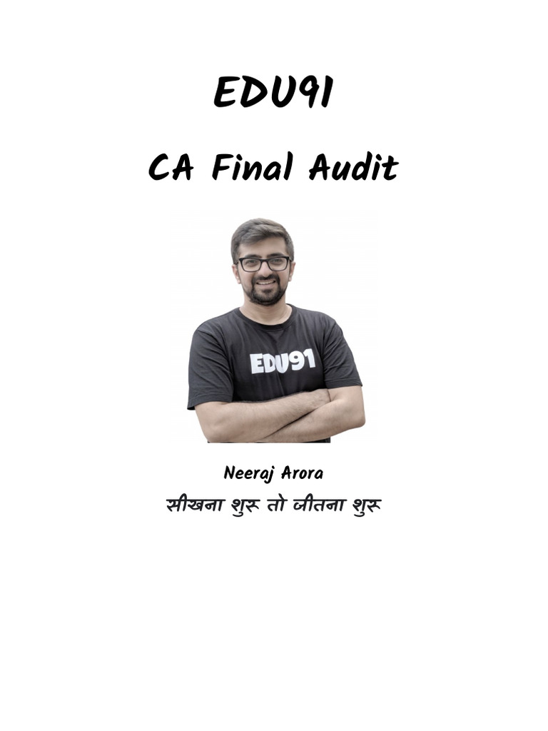 CA Final Audit June Edition | PDF | Audit | Financial Audit