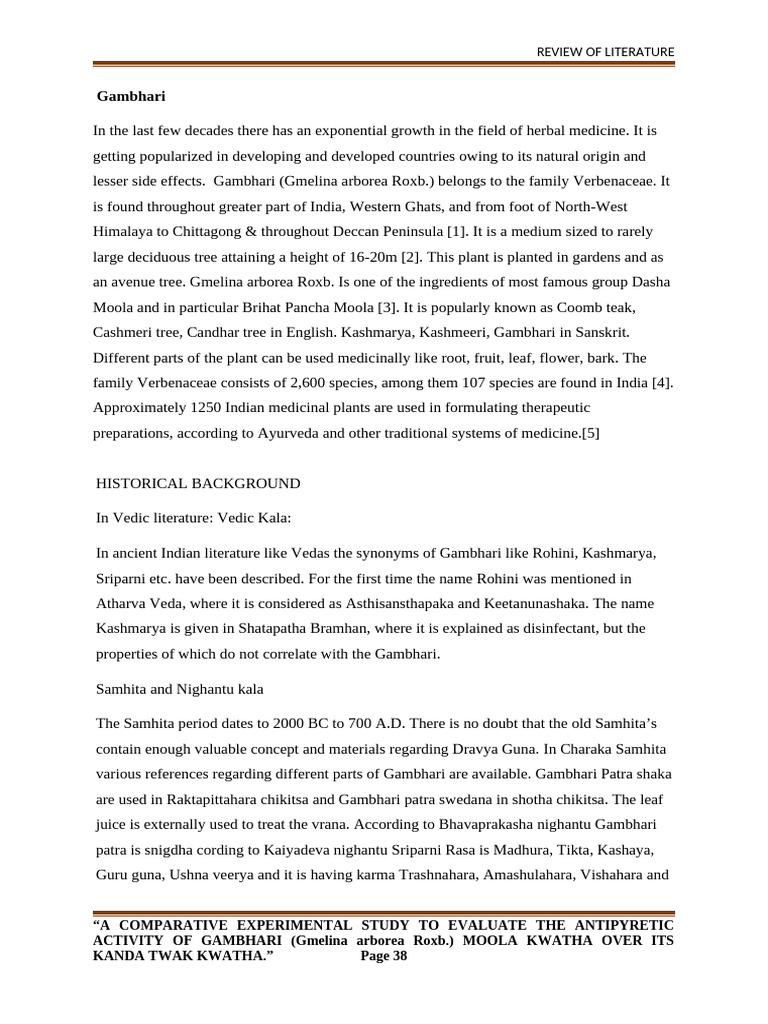 Gambhari Review | PDF | Vedas | Sodium
