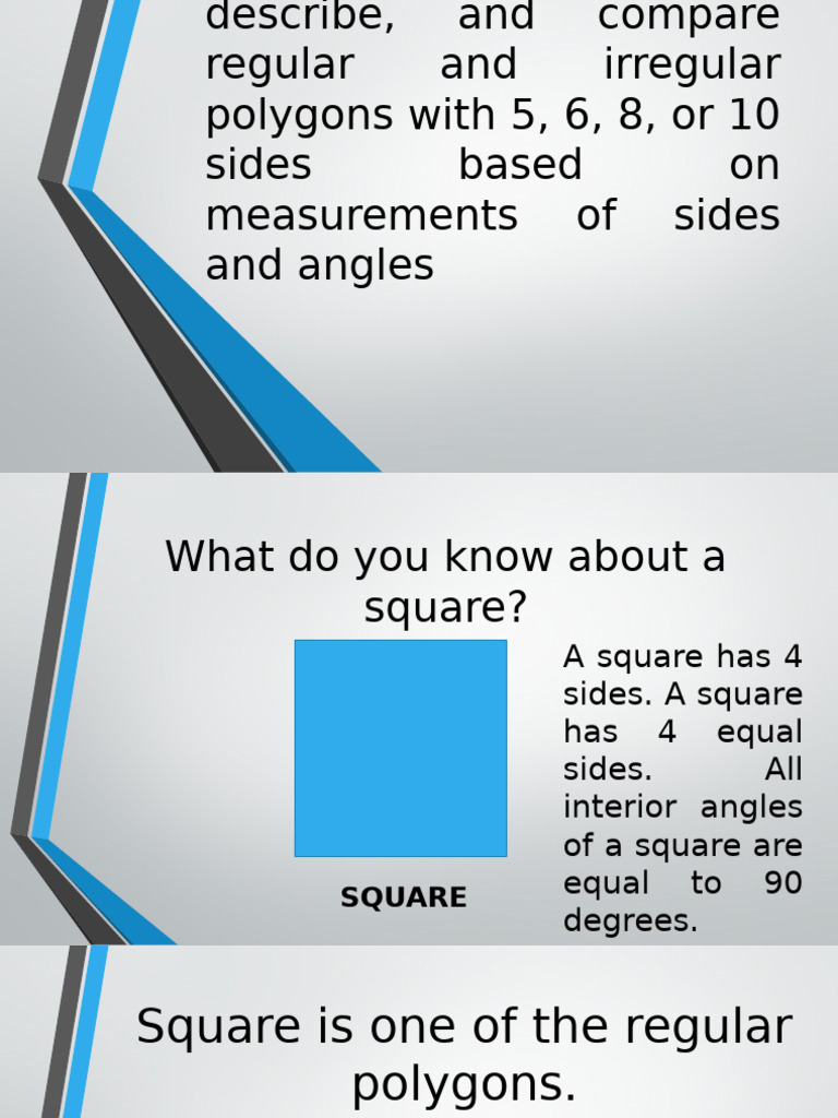 Regular vs. Irregular Polygons Explained | PDF