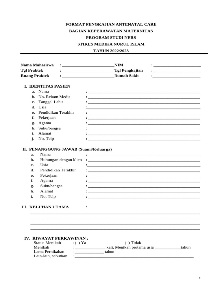Form ANC | PDF | Sains & Matematika